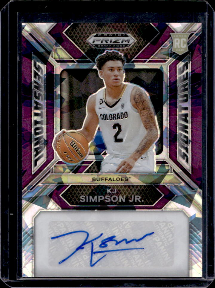KJ Simpson Jr. 2024 Prizm Draft Picks #SS-KJS Sensational Signatures ...