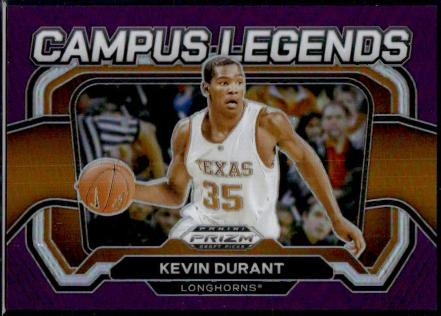 Kevin Durant 2024 Prizm Draft Picks #3 Campus Legends - Purple /75 ...