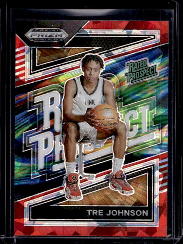 Tre Johnson III 2024 Prizm Draft Picks #15 Rated Prospect - Red Ice ...