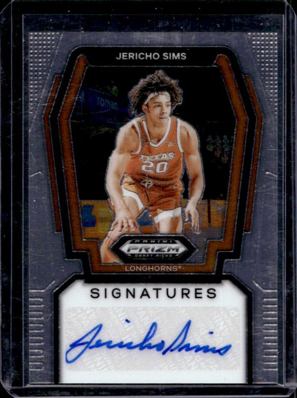 Jericho Sims 2024 Prizm Draft Picks #S-JSM Signatures Price Guide ...