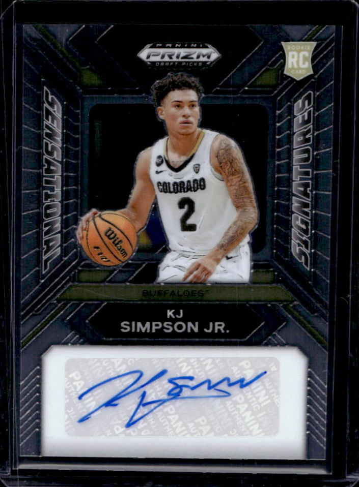 KJ Simpson Jr. 2024 Prizm Draft Picks #SS-KJS Sensational Signatures ...
