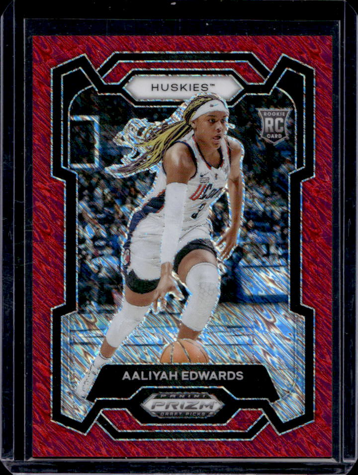 Aaliyah Edwards 2024 Prizm Draft Picks #3 Red Shimmer /9 Price Guide ...