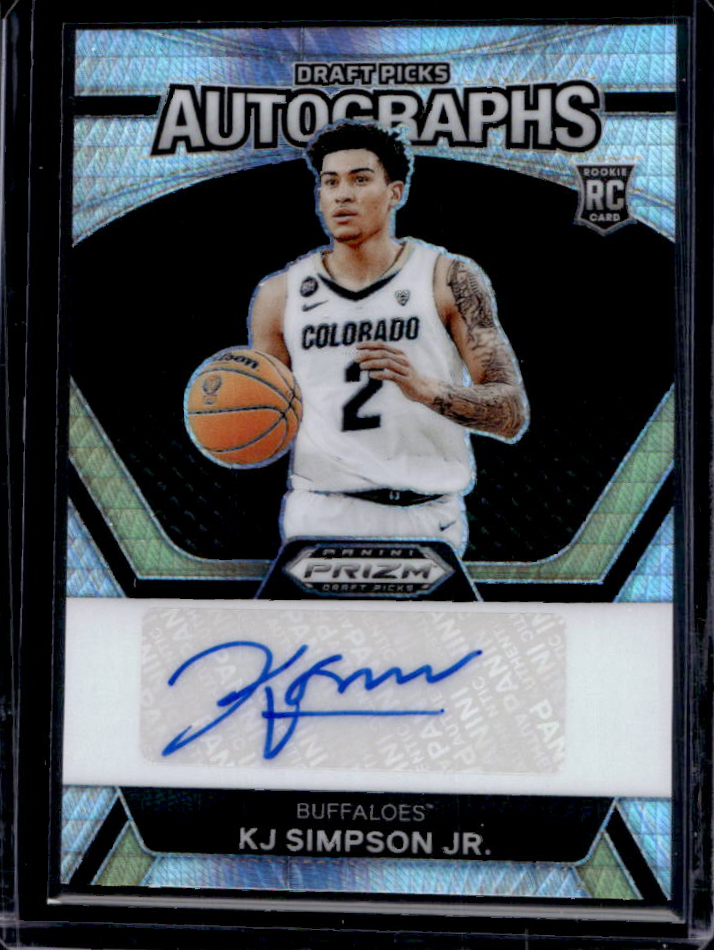 KJ Simpson Jr. 2024 Prizm Draft Picks #DPA-KJS Draft Picks Autographs ...