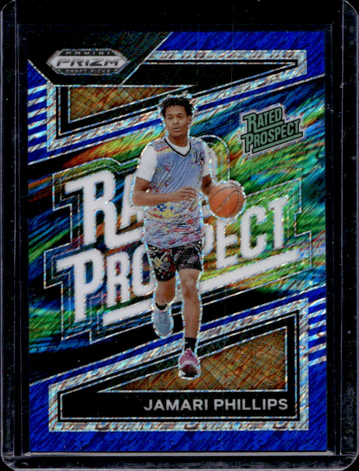 Jamari Phillips 2024 Prizm Draft Picks #14 Rated Prospect - Blue ...