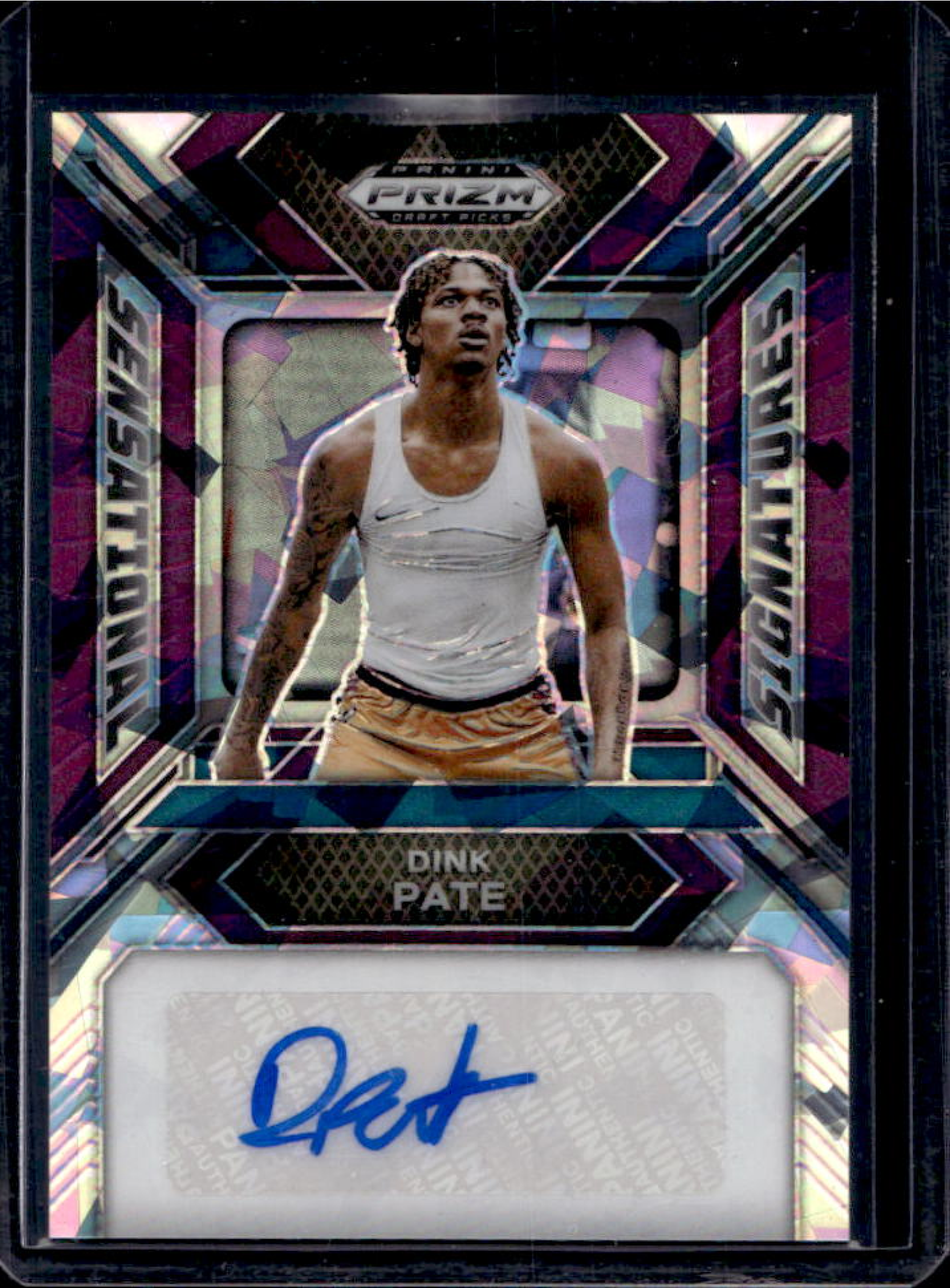 Dink Pate 2024 Prizm Draft Picks #016 Sensational Signatures - Purple ...