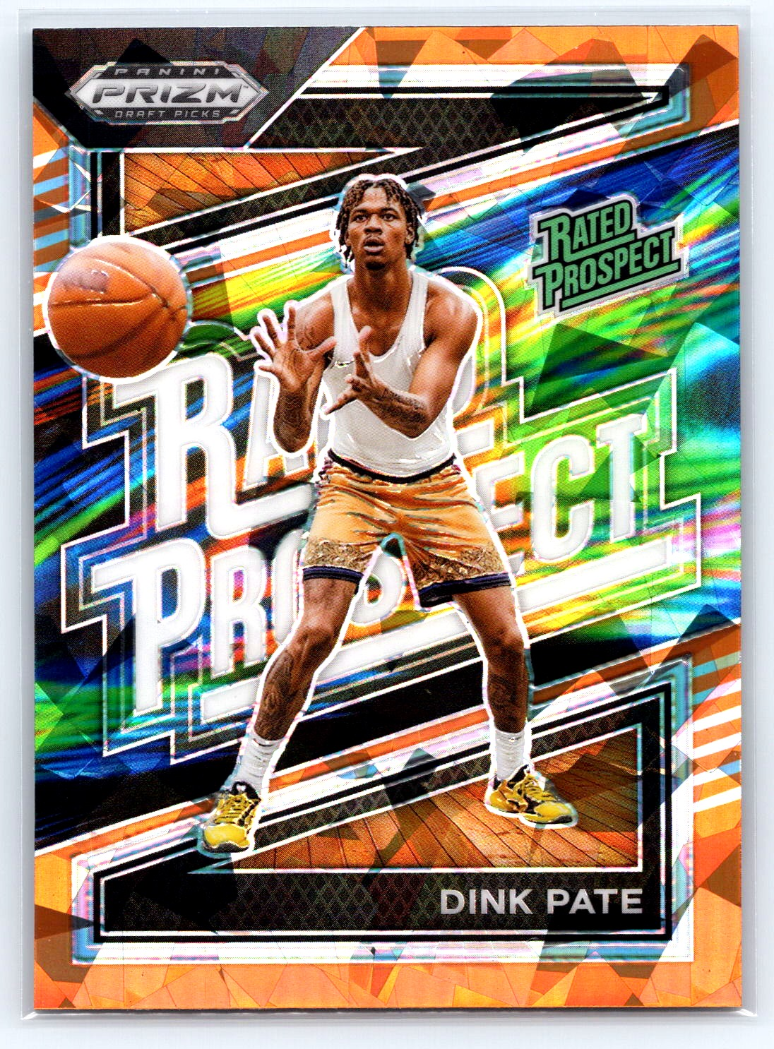 Dink Pate 2024 Prizm Draft Picks #18 Rated Prospect - Orange Ice Price ...