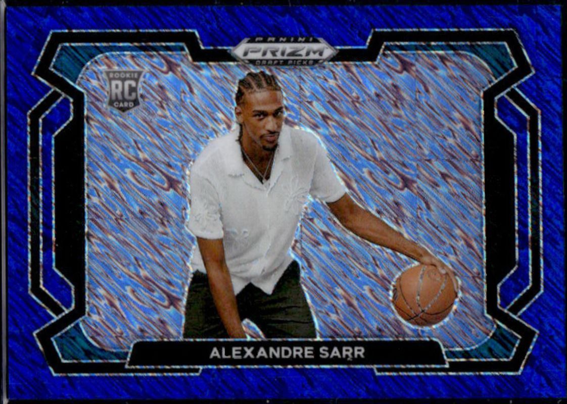 Alexandre Sarr 2024 Prizm Draft Picks #52b Blue Shimmer /19 Price Guide ...
