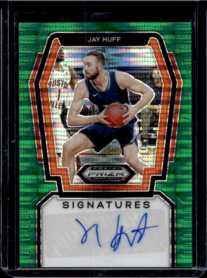 Jay Huff 2024 Prizm Draft Picks #S-HUF Signatures - Green Pulsar /25 ...