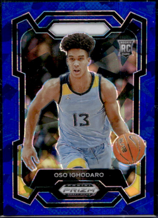 Oso Ighodaro 2024 Prizm Draft Picks #18 Blue Ice /99 Price Guide ...