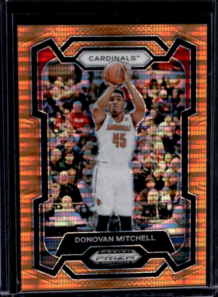 Donovan Mitchell 2024 Prizm Draft Picks #75 Orange Pulsar /49 Price ...