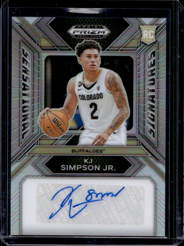 KJ Simpson Jr. 2024 Prizm Draft Picks #SS-KJS Sensational Signatures ...