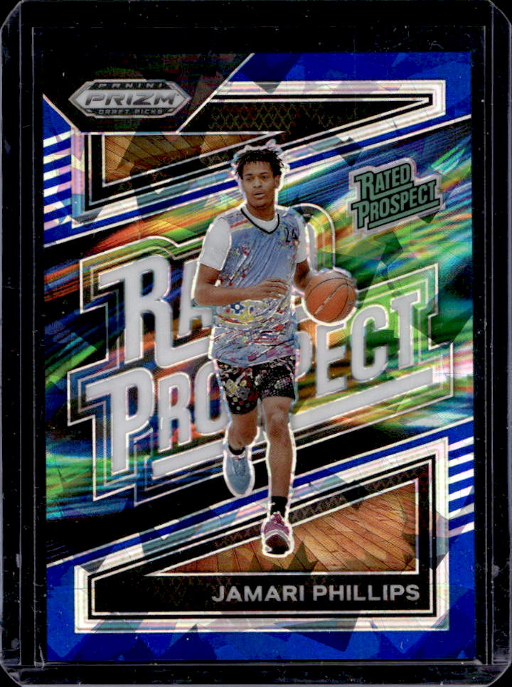 Jamari Phillips 2024 Prizm Draft Picks #14 Rated Prospect - Blue Ice ...