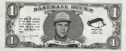 Jim O'Toole 1962 Topps Baseball Bucks Base Price Guide - Sports Card ...
