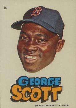 George Scott 1967 Stickers Boston Red Sox #16 Base Price Guide - Sports ...