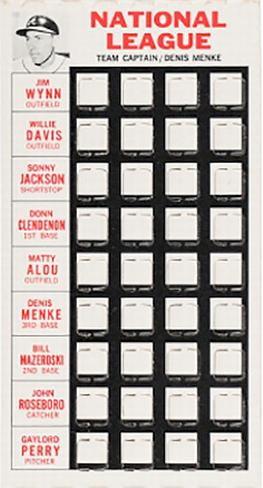 Denis Menke 1967 Punch-Outs Base Price Guide - Sports Card Investor