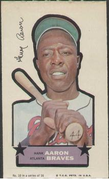 Hank Aaron 1968 Action All-Star Stickers #10 Base Price Guide - Sports ...