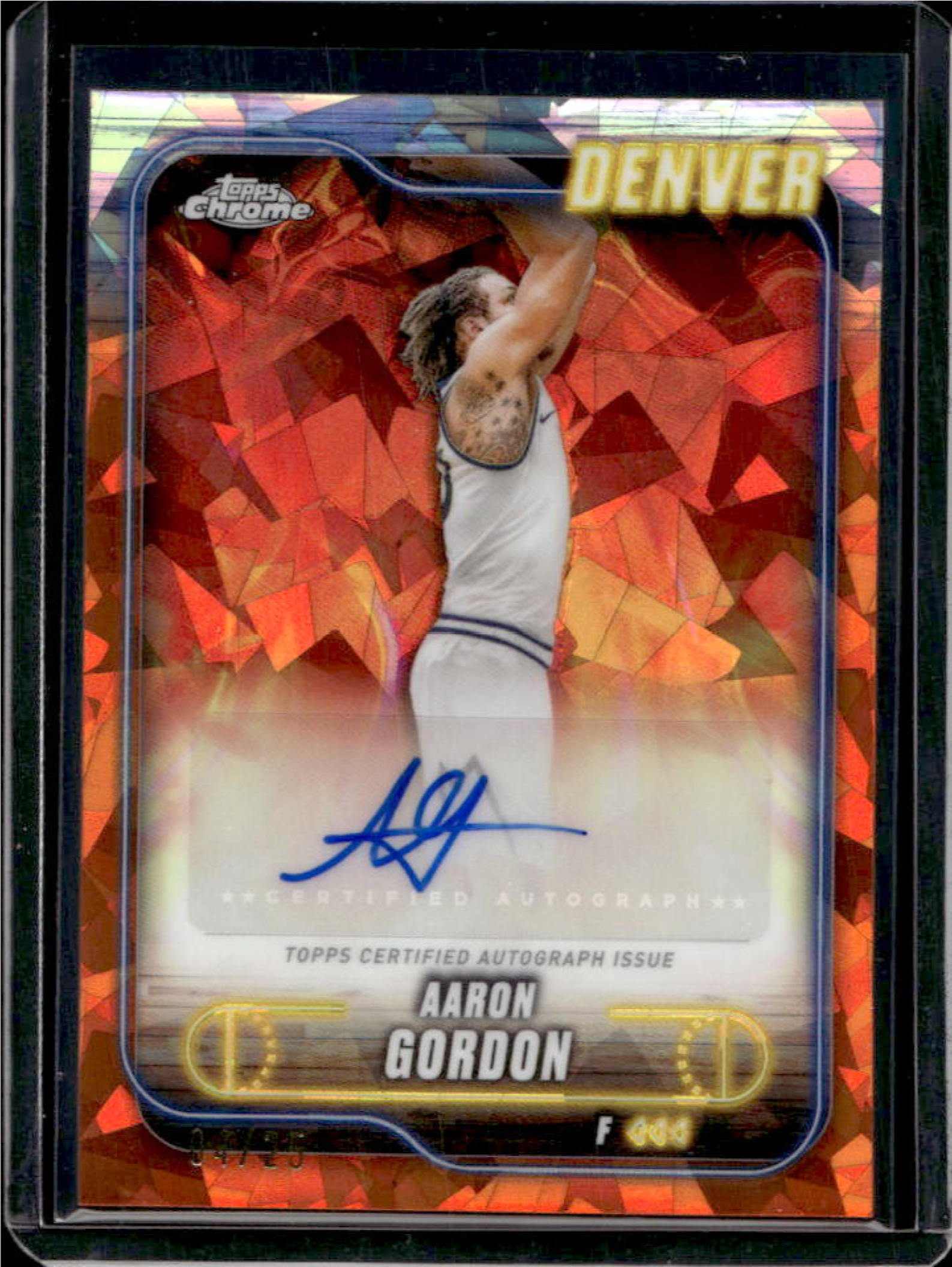 Aaron Gordon 2024 Topps Chrome Sapphire Edition #TCA-AG Chrome ...