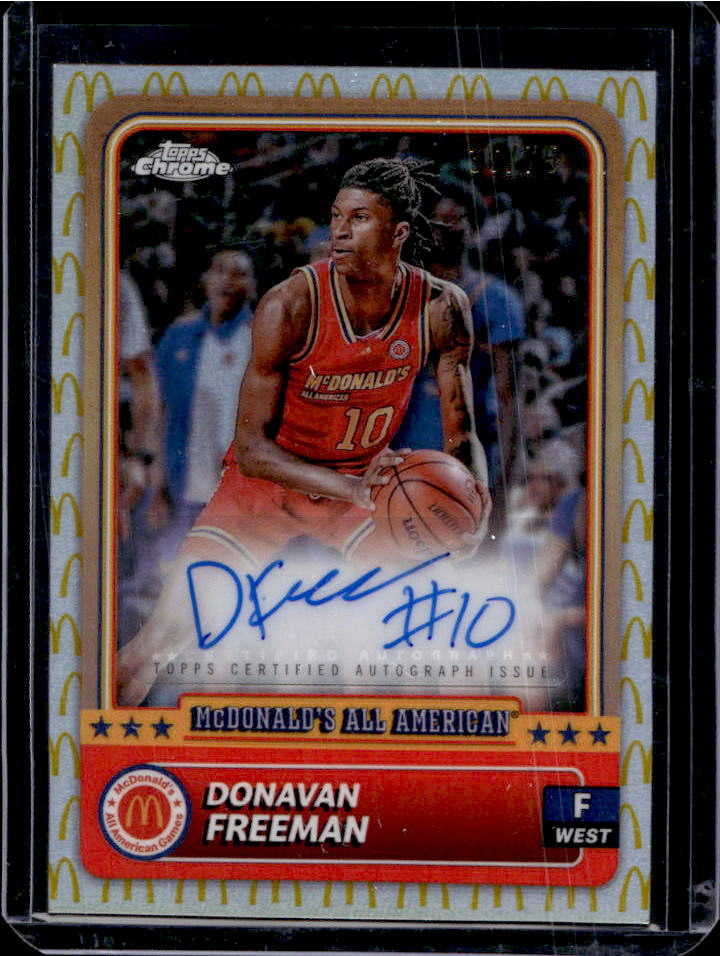 Donavan Freeman 2024 Topps Chrome McDonald's All-American #37 McDonald ...