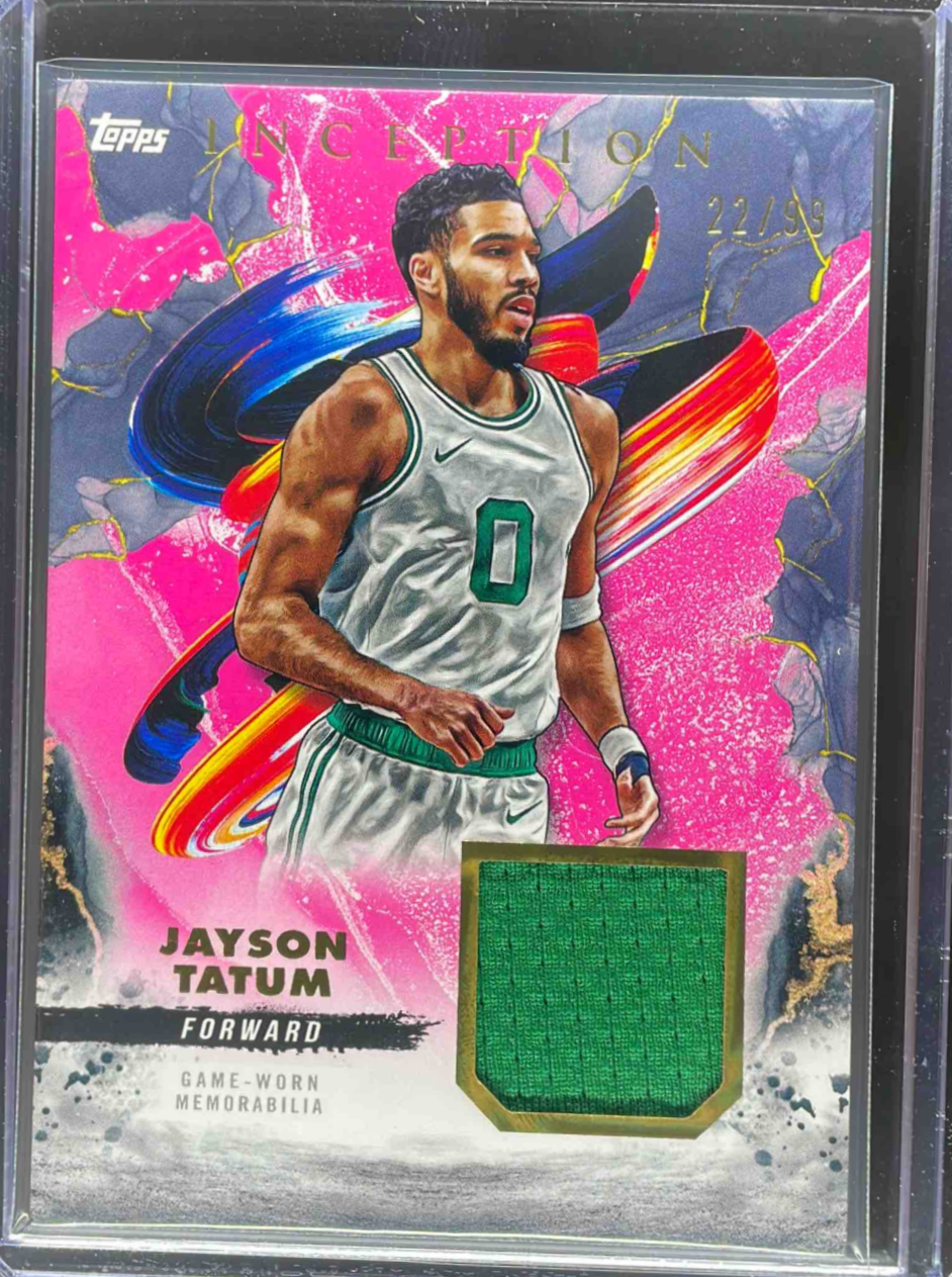 Jayson Tatum 2024 Topps Inception #REC-JT Relic - Pink /99 Price Guide ...