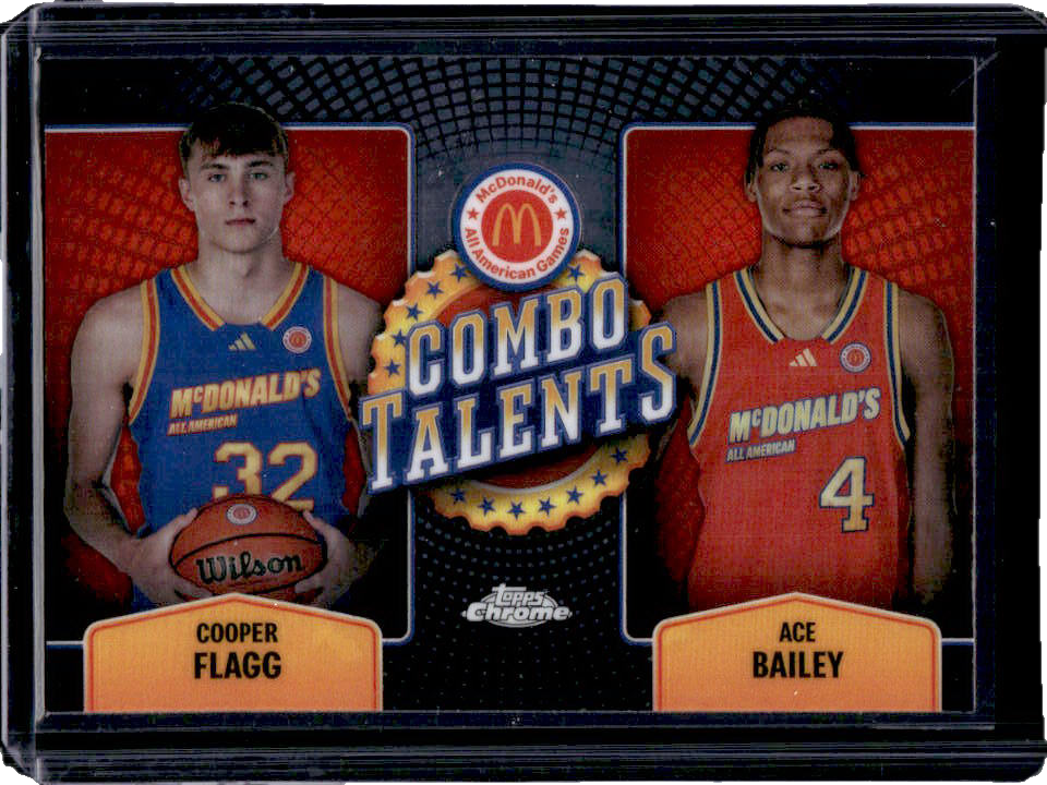 Ace Bailey / Cooper Flagg 2024 Topps Chrome McDonald's All-American # ...