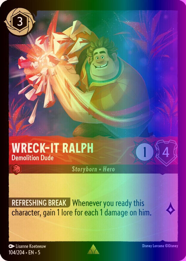 Wreck-It Ralph - Demolition Dude Disney Lorcana Cards Price Guide ...