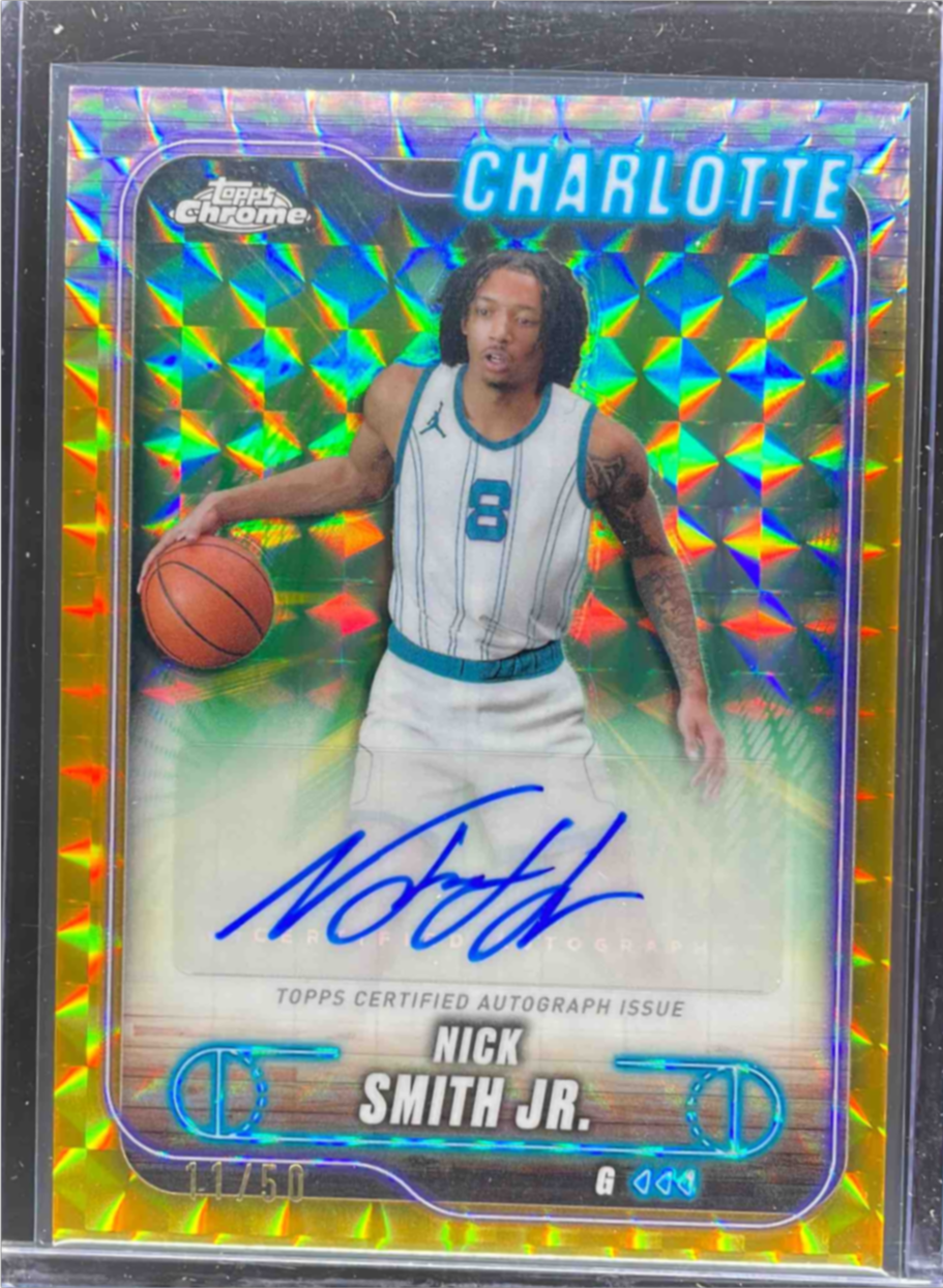 Nick Smith Jr. 2024 Topps Chrome #TCA-NS Chrome Autographs - Gold ...