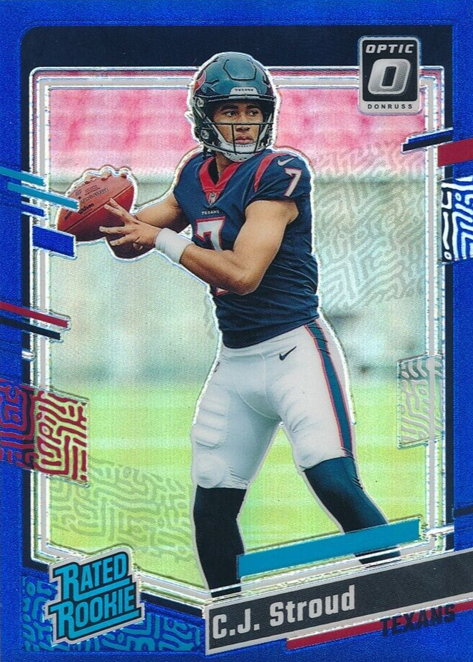 CJ Stroud 2023 Optic #244 Blue /199 Price Guide - Sports Card Investor