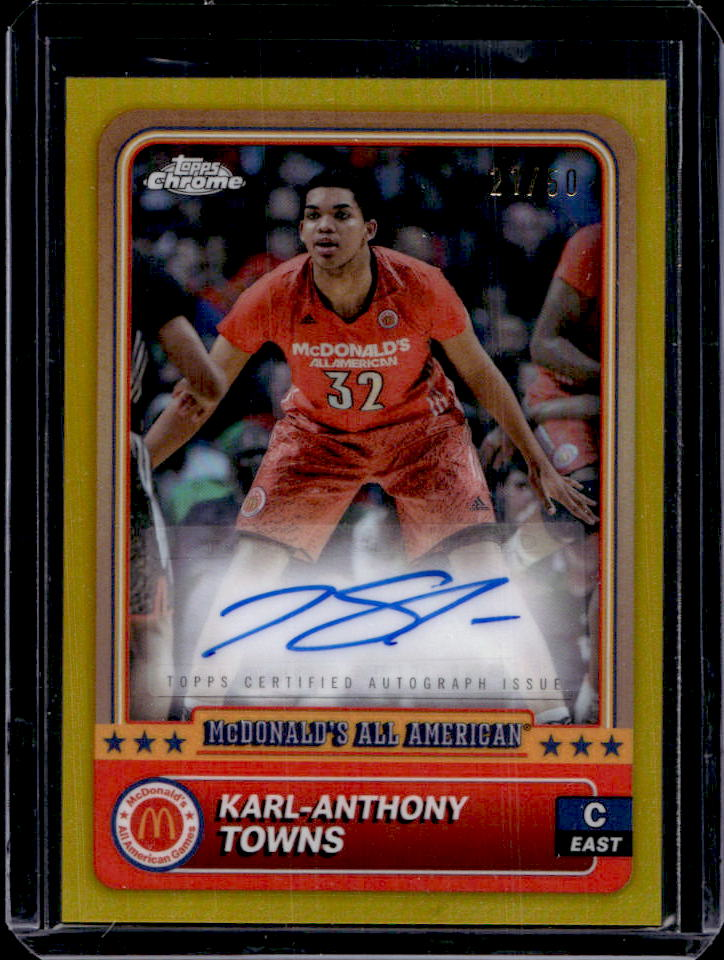Karl-Anthony Towns 2024 Topps Chrome McDonald's All-American #98 Base ...