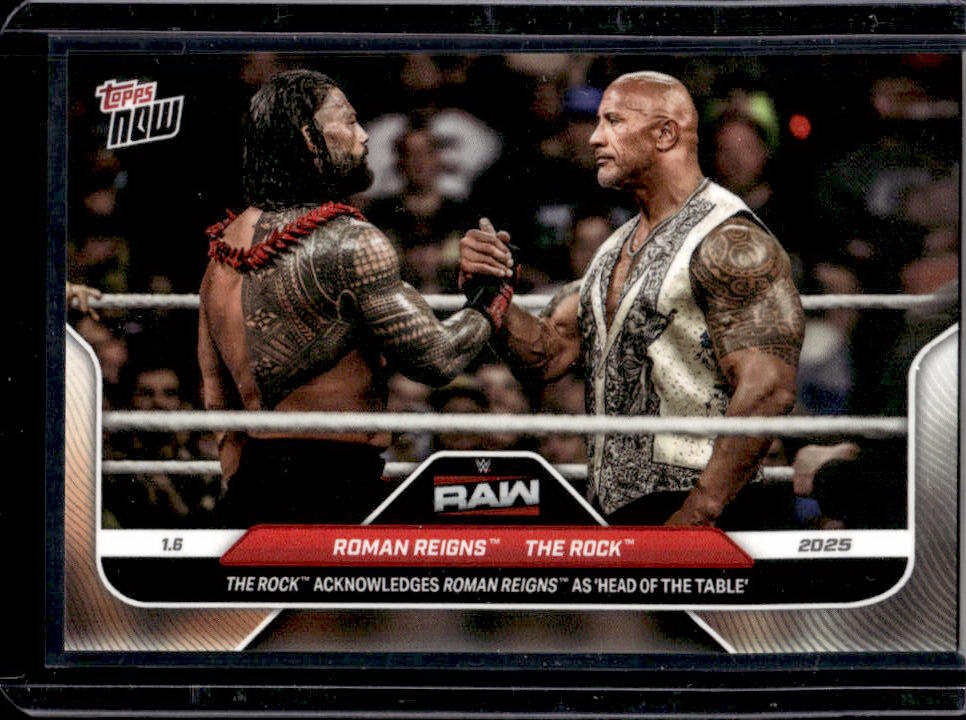 Roman Reigns 2025 Topps Now WWE #3 2025 Now WWE Price Guide - Sports ...