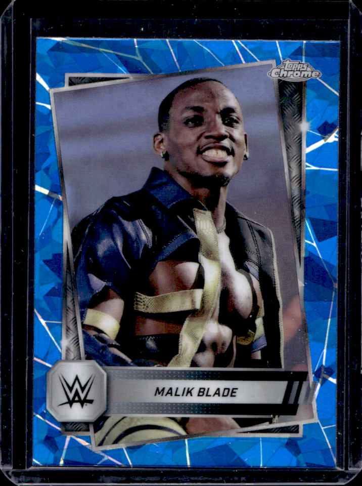 Malik Blade 2025 Topps Chrome WWE Sapphire Edition #167 Base Chrome ...