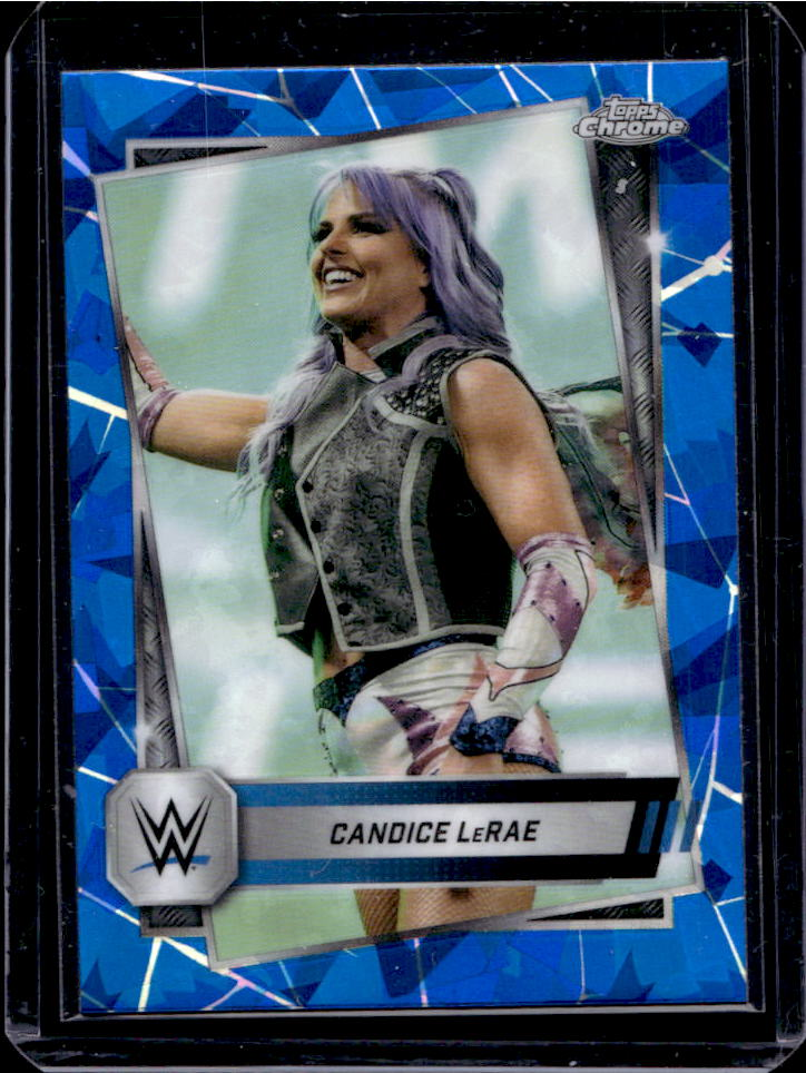 Candice LeRae 2025 Topps Chrome WWE Sapphire Edition #180 Base Chrome ...
