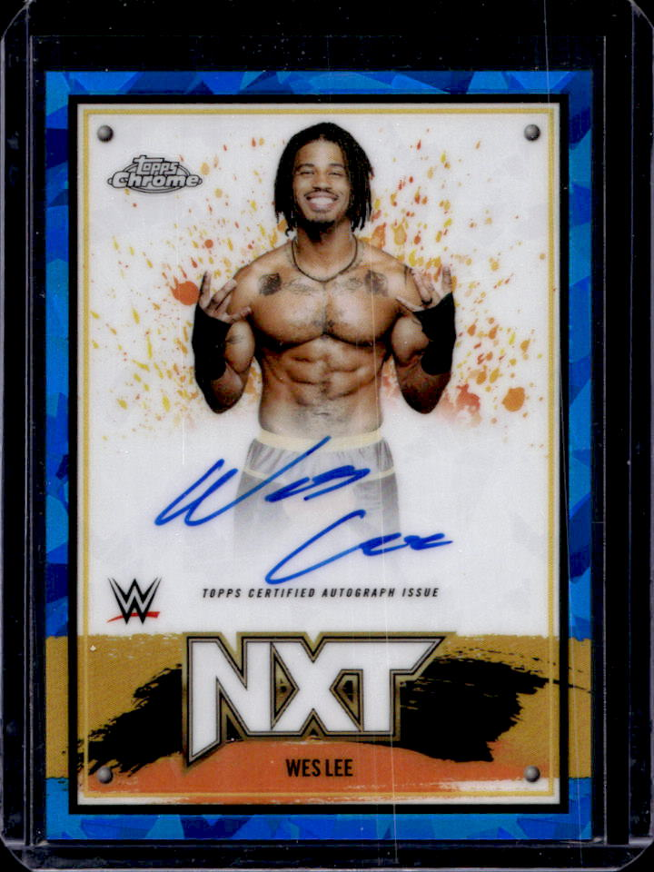 Wes Lee 2025 Topps Chrome WWE Sapphire Edition #NXT-LEE NXT Chrome ...
