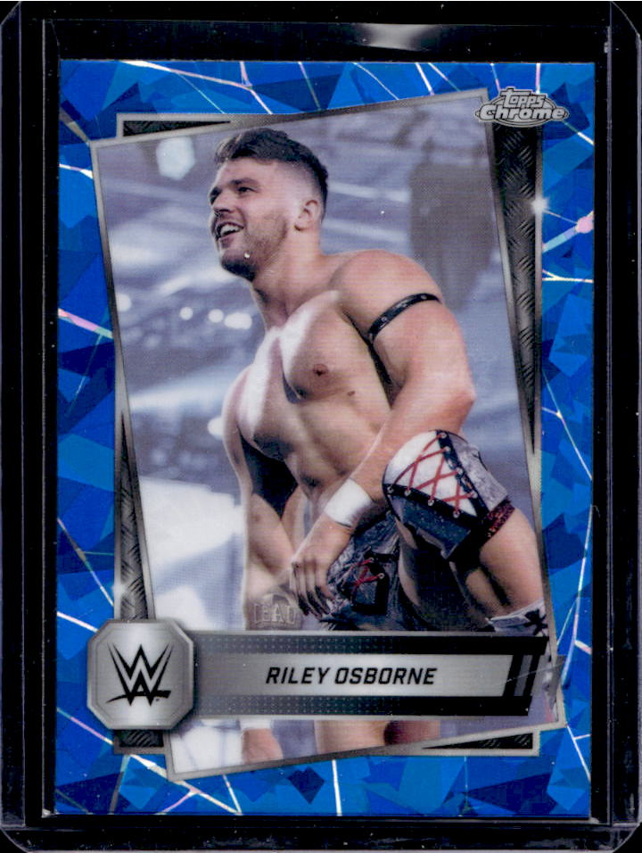Riley Osborne 2025 Topps Chrome WWE Sapphire Edition #59 Base Chrome ...