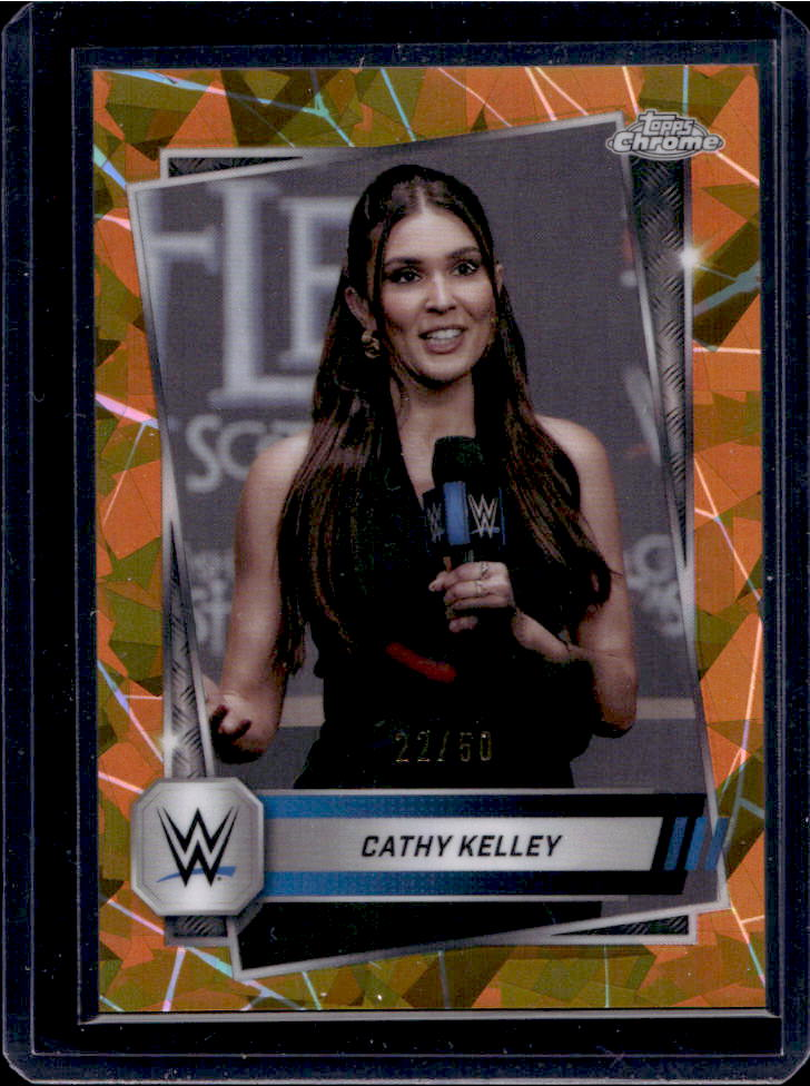 Cathy Kelley 2025 Topps Chrome WWE Sapphire Edition #153 Base Chrome ...