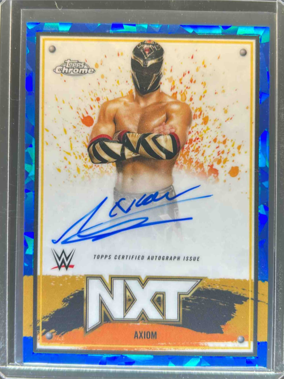 Axiom 2025 Topps Chrome WWE Sapphire Edition #NXT-AXM NXT Chrome ...
