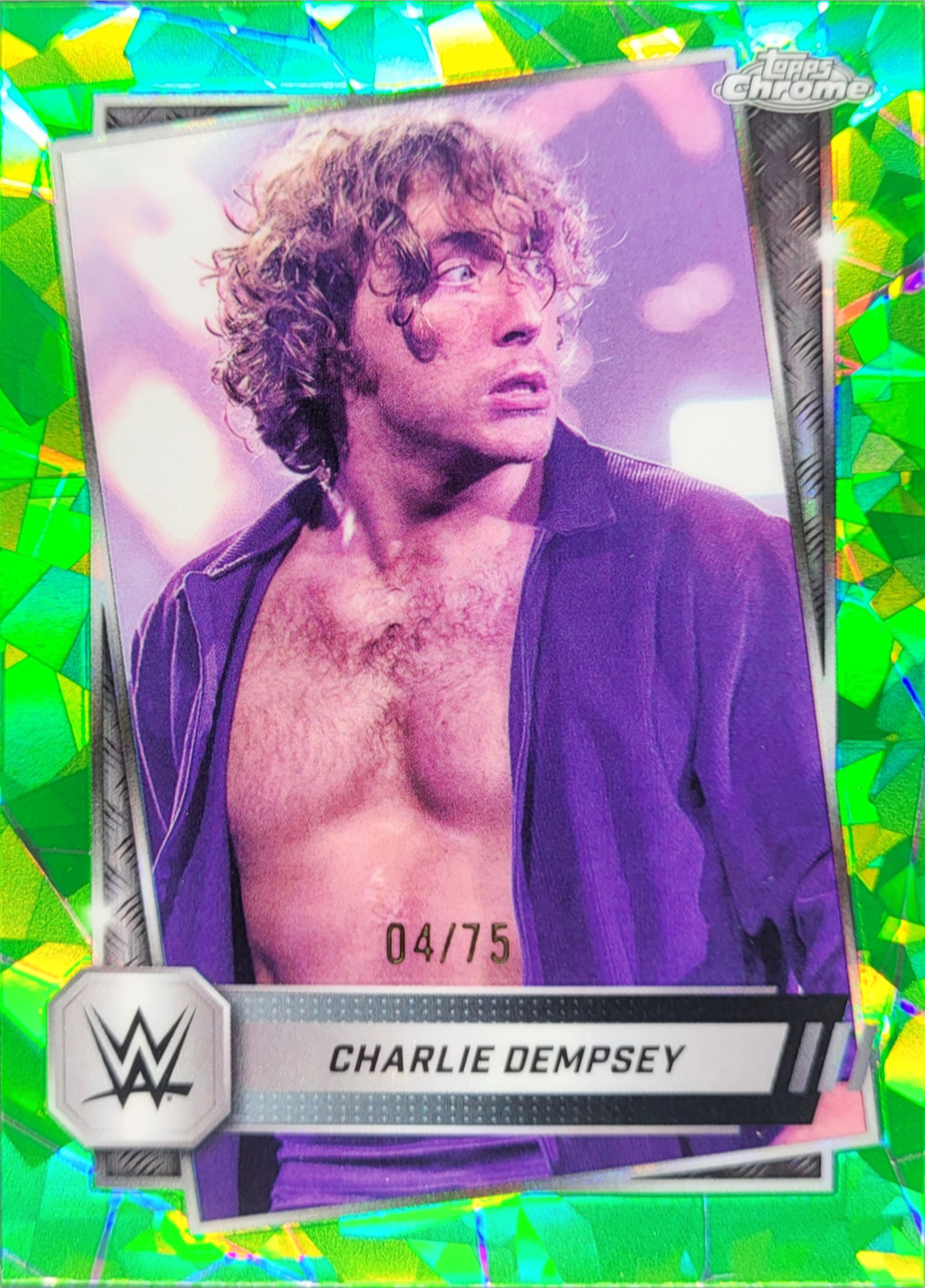 Charlie Dempsey 2025 Topps Chrome WWE Sapphire Edition #200 Base Chrome ...