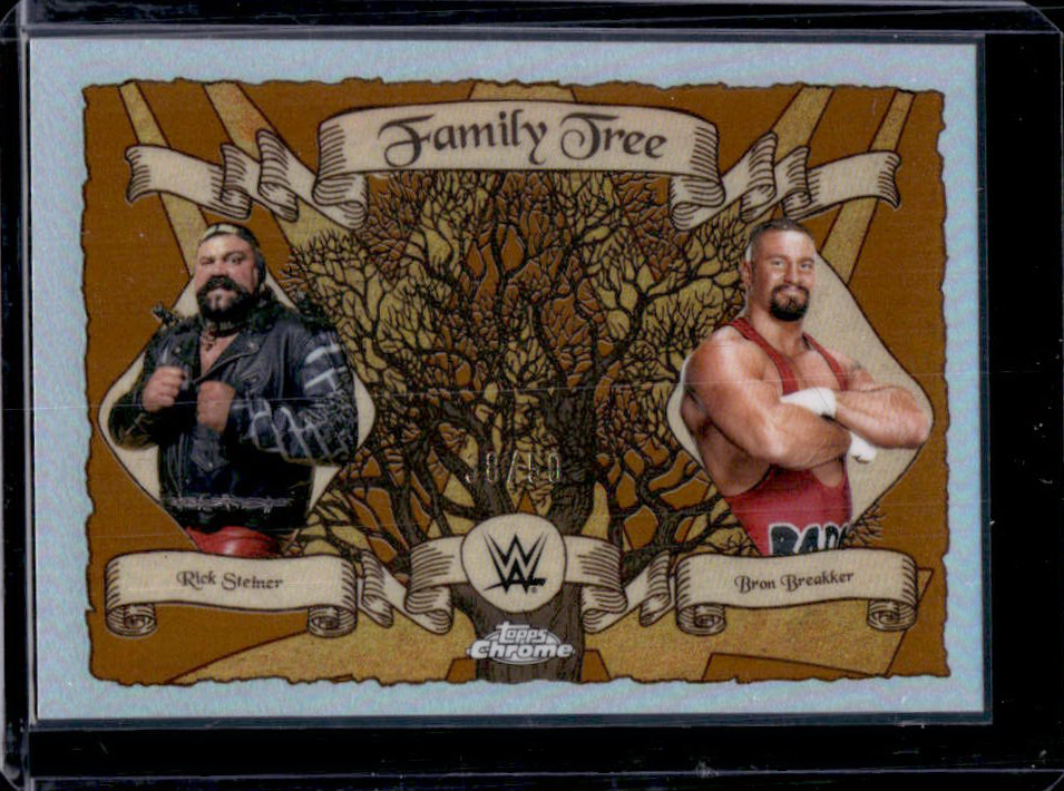 Bron Breakker / Rick Steiner 2025 Topps Chrome WWE #FT-ST Family Tree ...