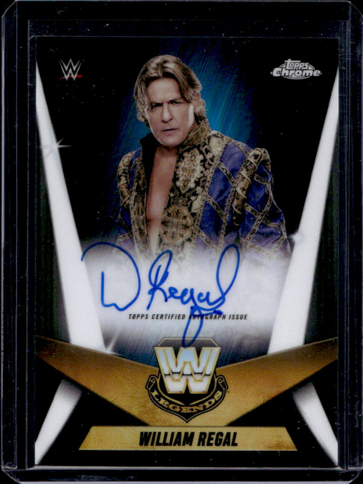 William Regal 2025 Topps Chrome WWE #LCA-WR Legendary Chrome Autographs ...