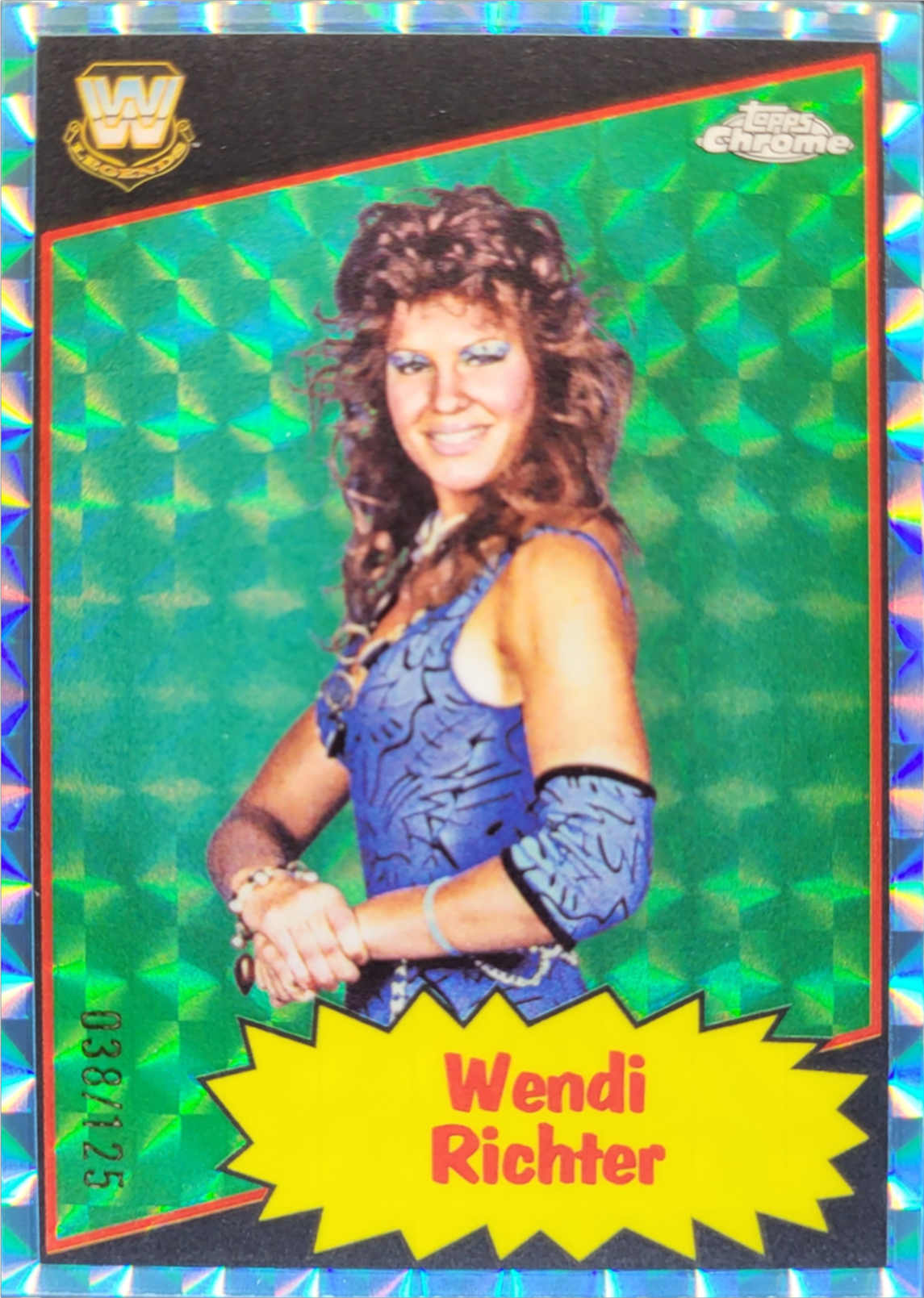Wendi Richter 2025 Topps Chrome WWE #85TL-WR 1985 Legends - Aqua ...