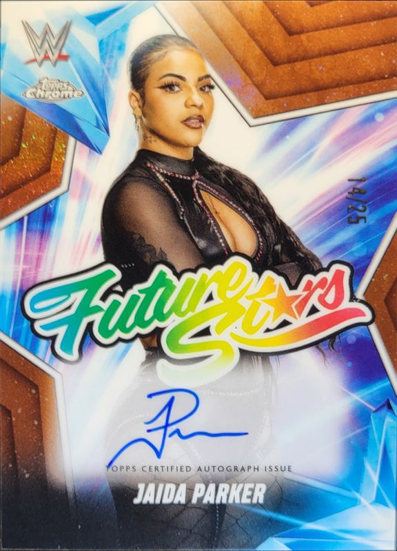 Jaida Parker 2025 Topps Chrome WWE #FSA-JP Future Stars Autographs ...
