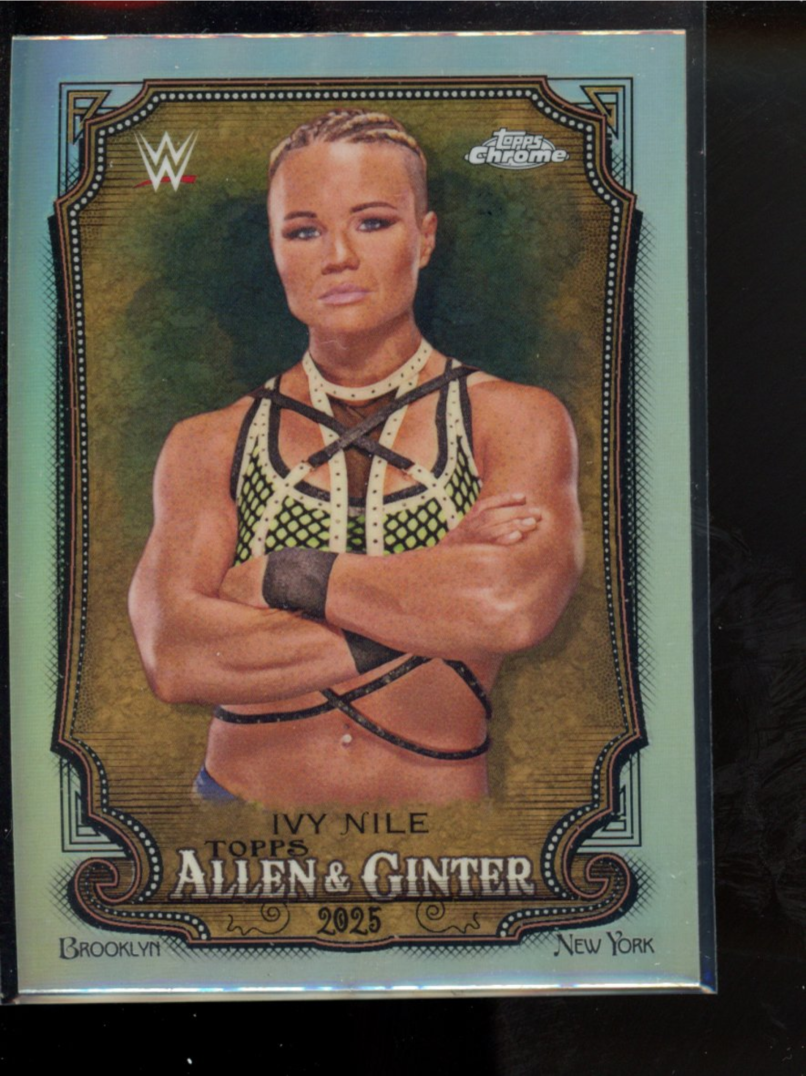Ivy Nile 2025 Topps Chrome WWE #AG-IVY Allen & Ginter - Refractor Price ...