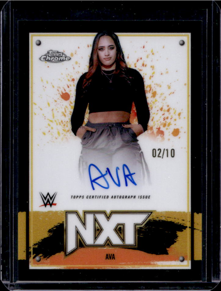 Ava 2025 Topps Chrome WWE #NXT-AVA NXT Chrome Autographs - Black ...