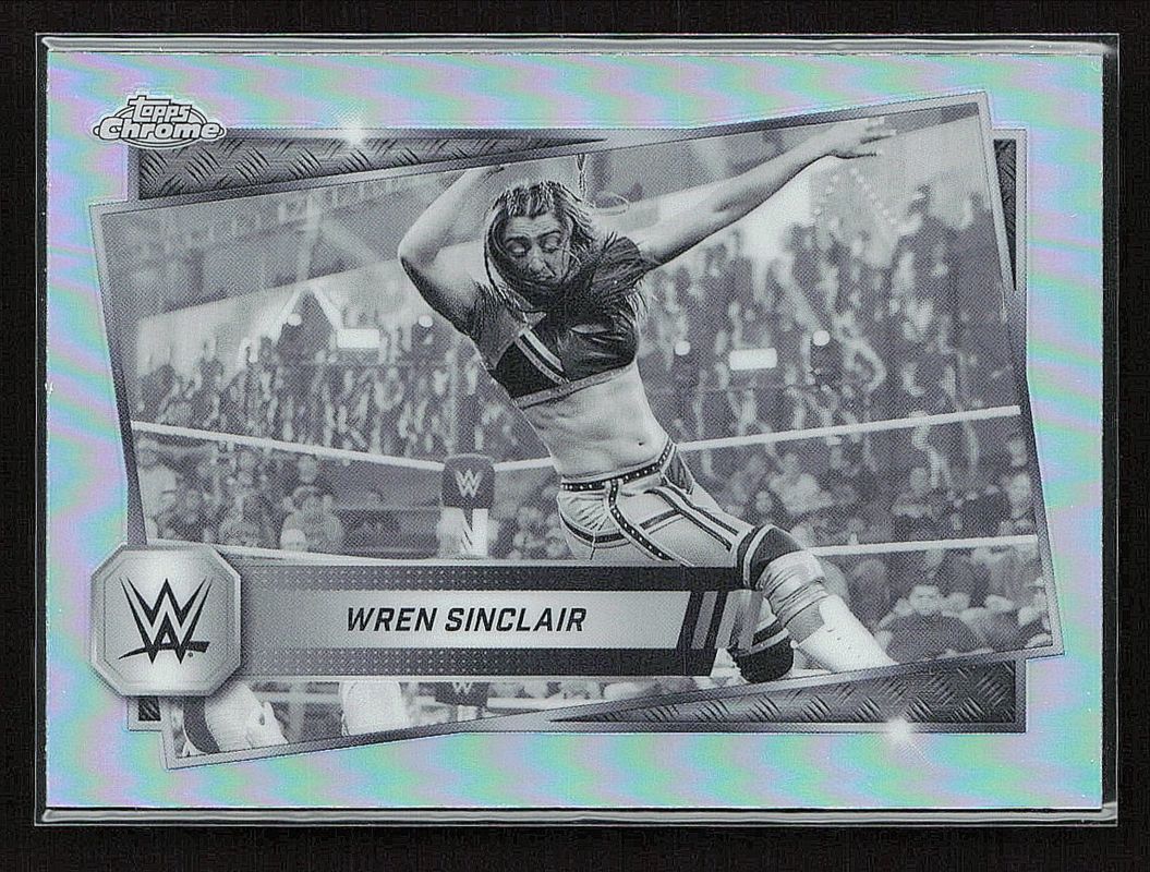 Wren Sinclair 2025 Topps Chrome WWE #164 Sepia Refractor Price Guide ...