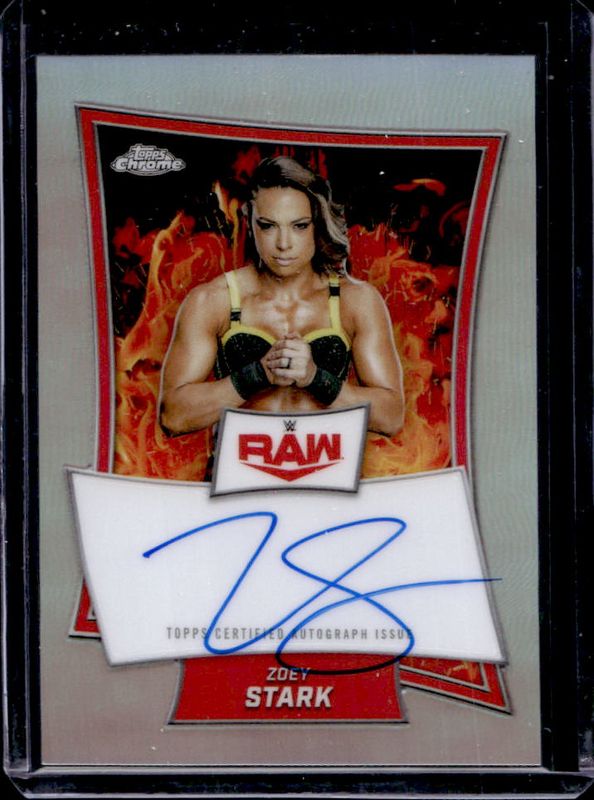 Zoey Stark 2025 Topps Chrome WWE #RBA-ZOE Red Brand Autographs Price ...