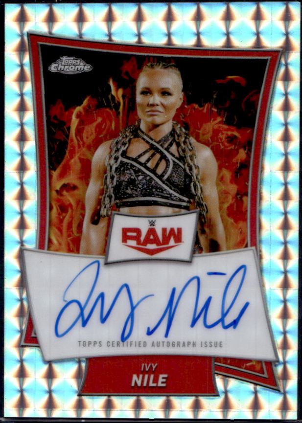 Ivy Nile 2025 Topps Chrome WWE #RBA-IVY Red Brand Autographs ...