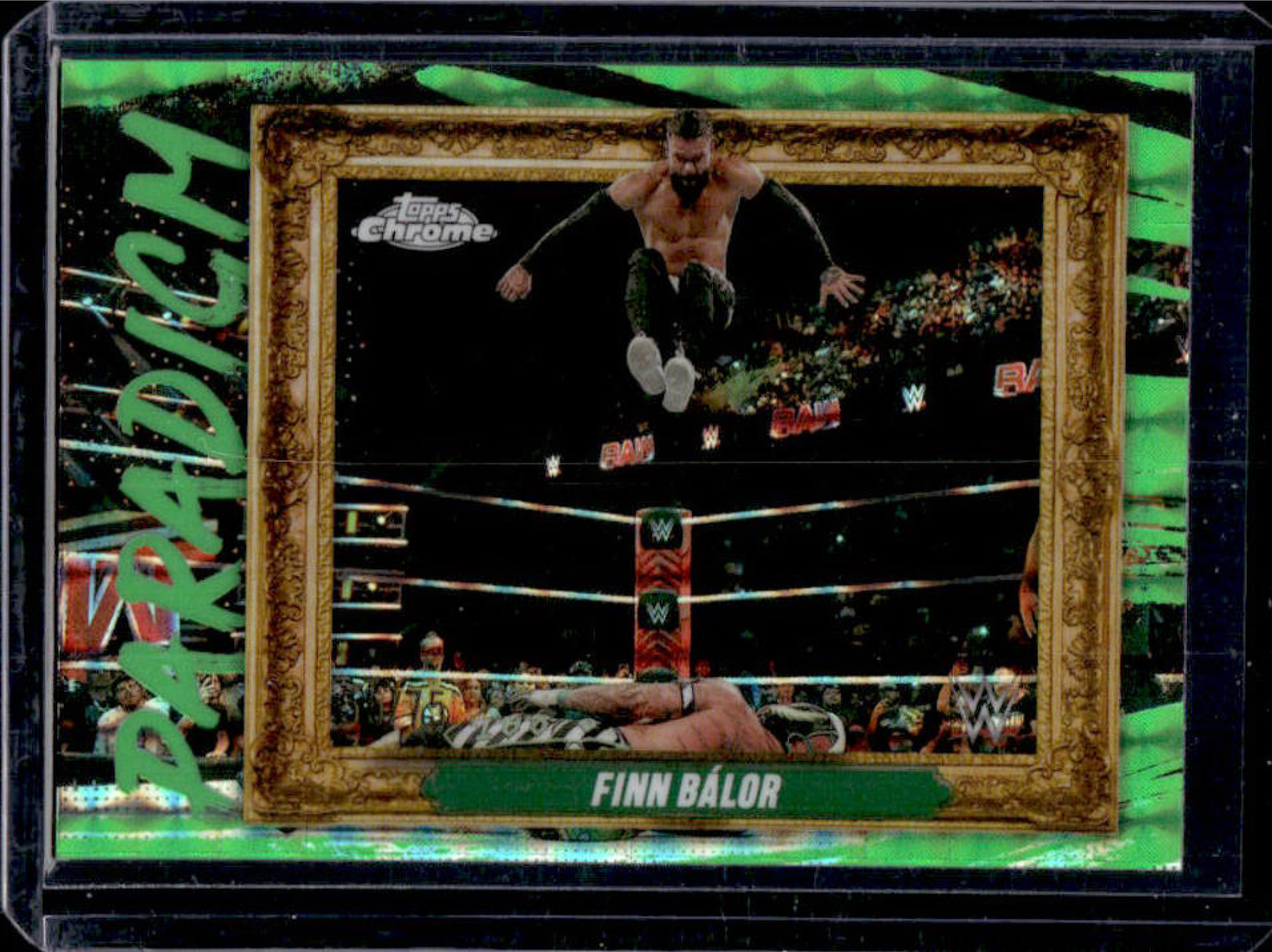 Finn Balor 2025 Topps Chrome WWE #PAR-FBL Paradigm - Neon Green ...