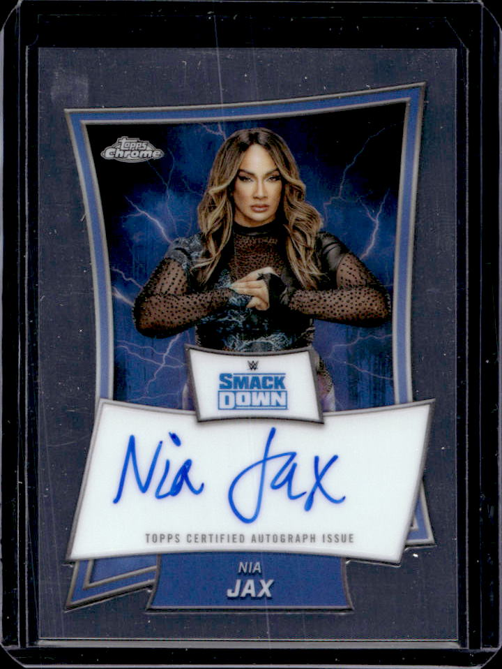 Nia Jax 2025 Topps Chrome WWE #BBA-NIA Blue Brand Autographs Price ...