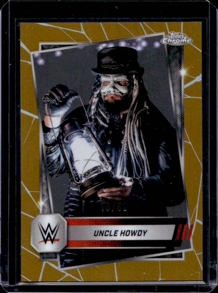 Uncle Howdy 2025 Topps Chrome WWE #92 Gold Refractor /50 Price Guide ...