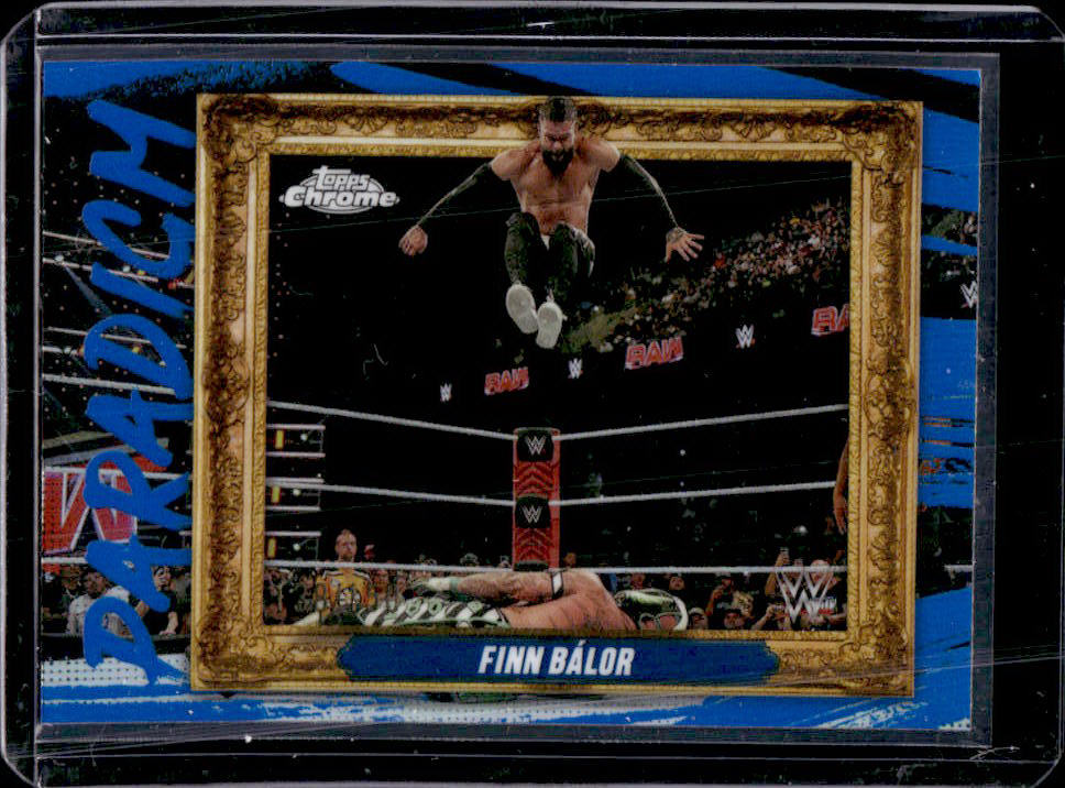 Finn Balor 2025 Topps Chrome WWE #PAR-FBL Paradigm - Blue Refractor ...
