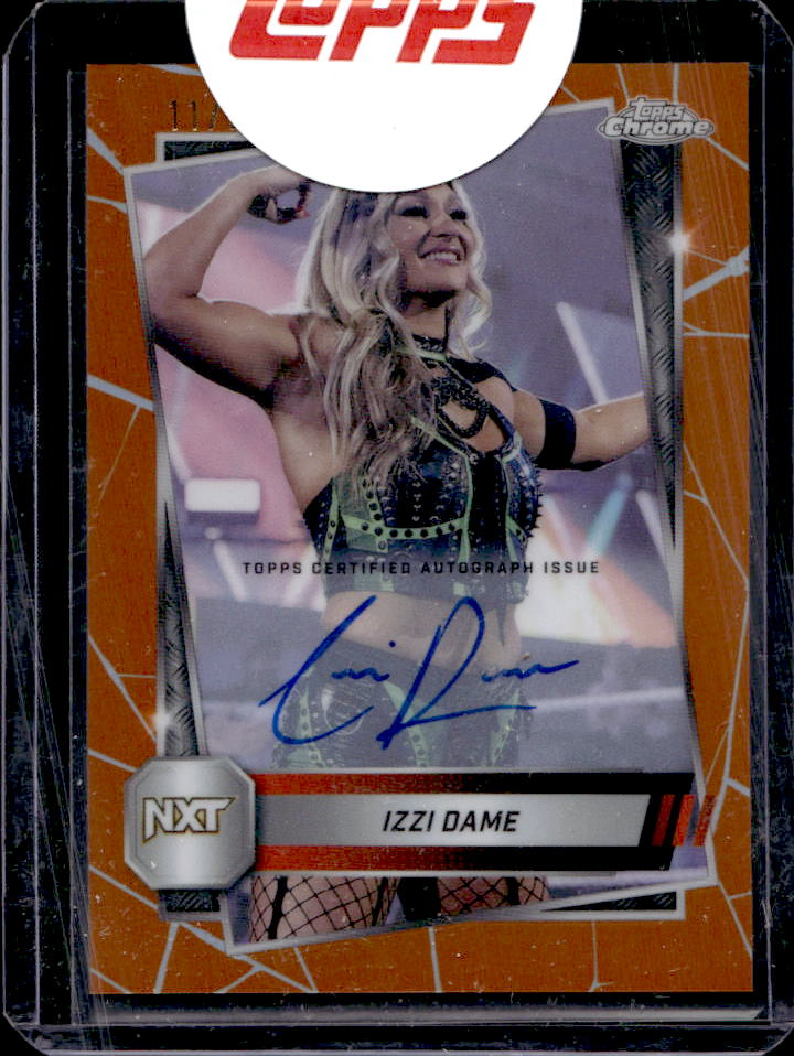 Izzi Dame 2025 Topps Chrome WWE #CLA-DM Autographs - Orange Refractor ...